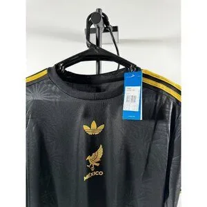 adidas | Shirts | Adidas Mexico De Oro Jersey Black Gold 3xl Trefoil ...